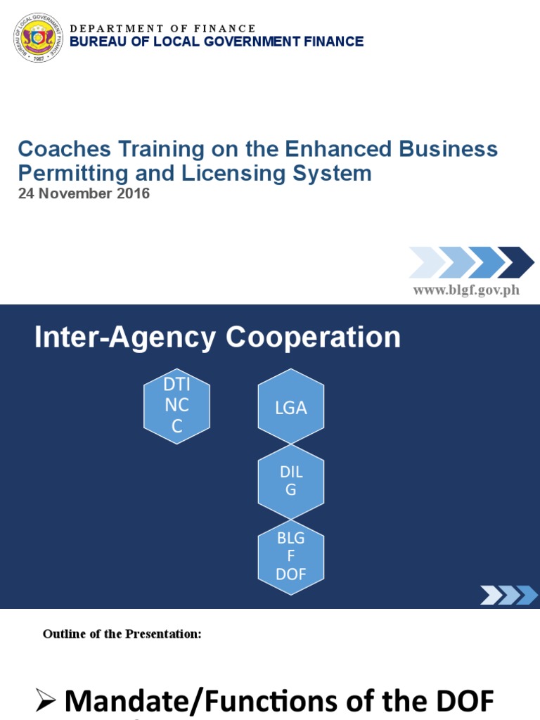 BLGF PPT on Coaches Training on the Enhanced BPLS (Revised) | PDF | Fee ...