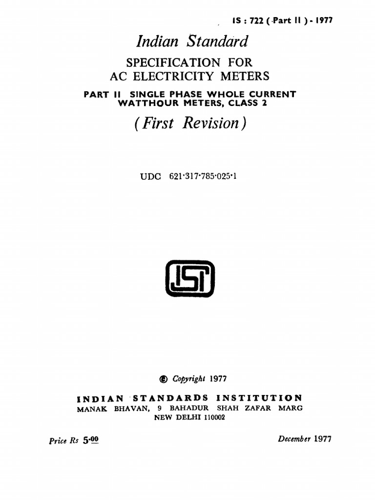 IS 722 Pt.2-1977 - 8125 | PDF