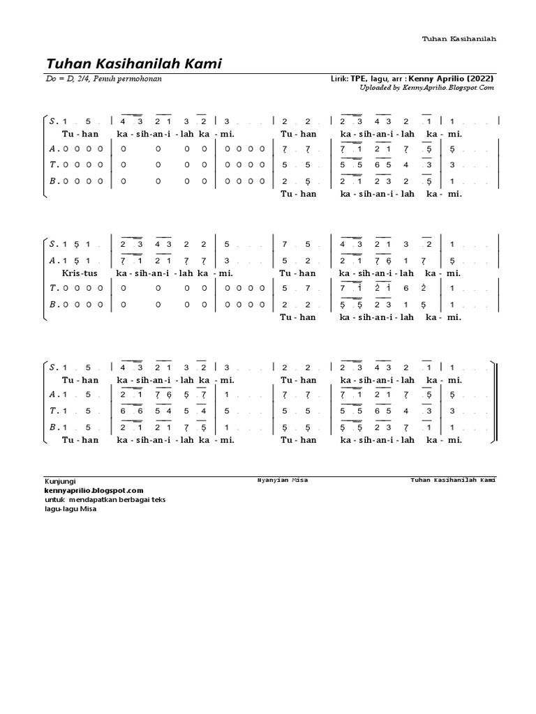 Tuhan Kasihanilah Kami VI | PDF