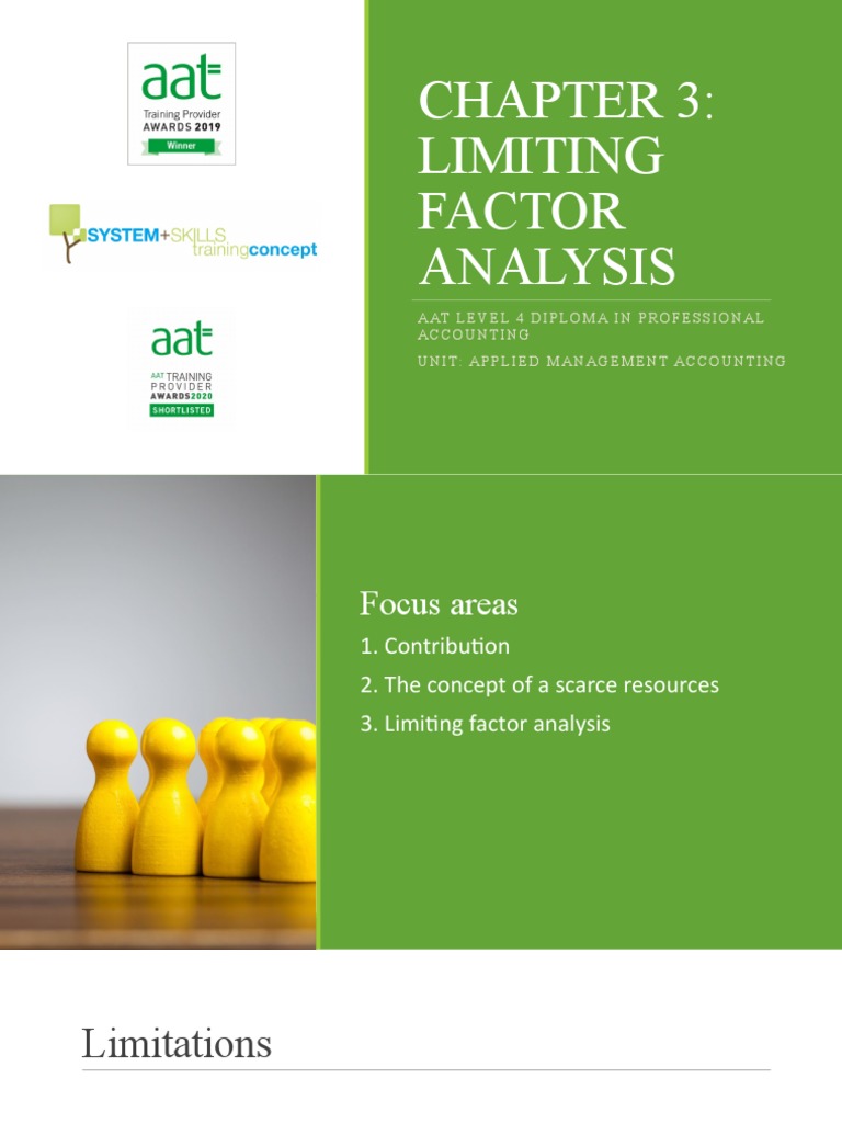 CHAPTER 3 - Limiting Factor Analysis | PDF | Labour Economics | Cost