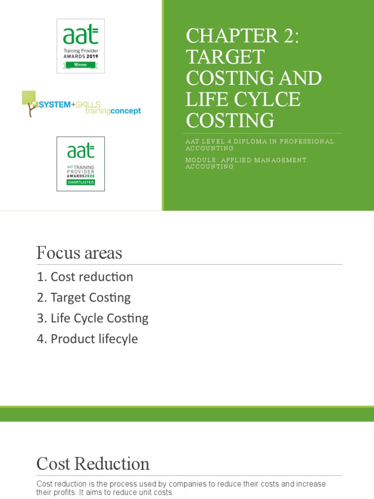 Target and Life Cycle Costing Explained | PDF