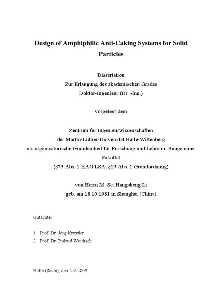 Amphiphilic Anti-Caking Systems Design | PDF | Surfactant | Polymers