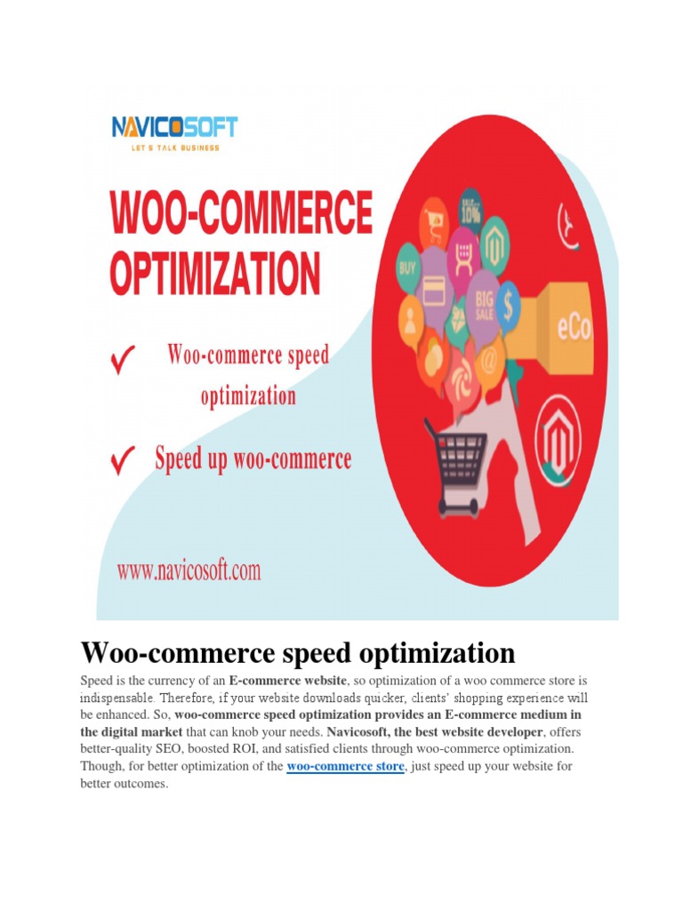 Woo-Commerce Speed Optimization | PDF