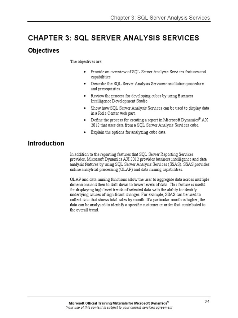 3 Sql Server Analysis Services Pdf