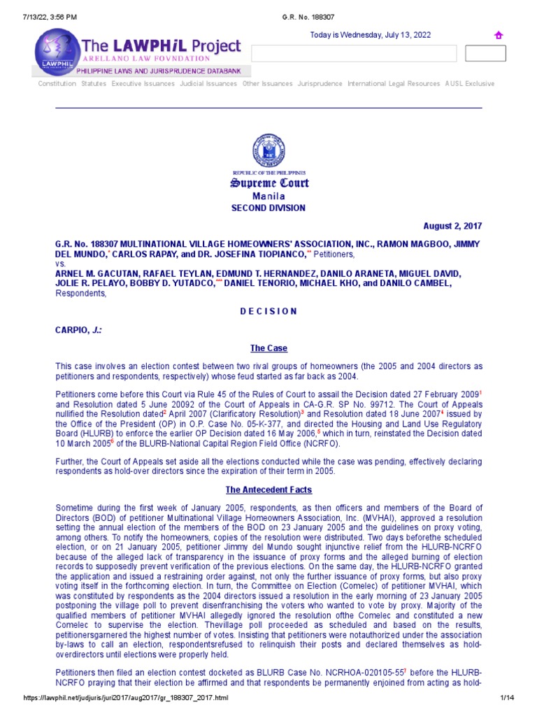 Election Protest Decision Sample | PDF | Certiorari | Judgment (Law)