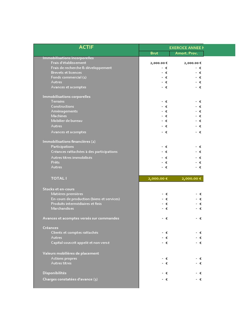 Bilan Prévisionnel Simplifié 2023 | PDF | Prêts | Business