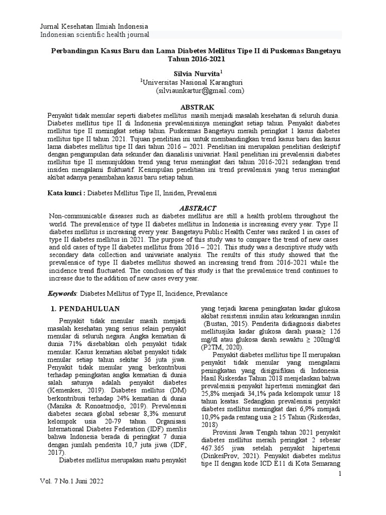Prevalensi DM 2 | PDF