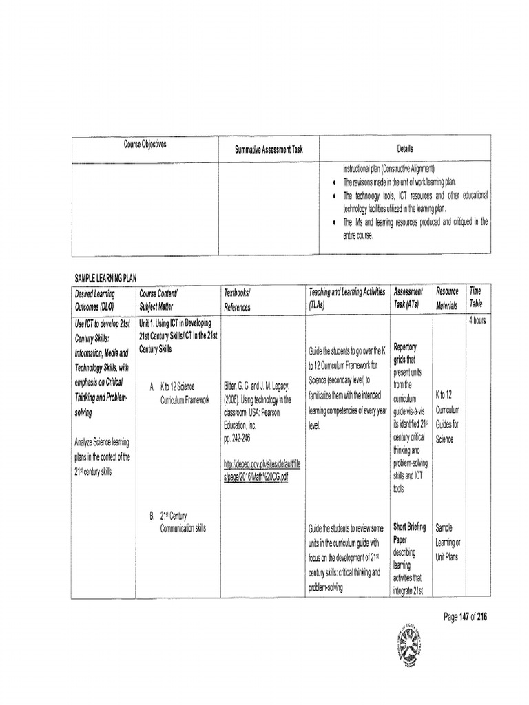 CMO No. 75 S. 2017 Science Syllabus | PDF