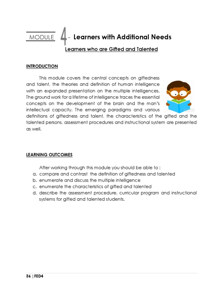 Module 4 Gifted and Talented | PDF