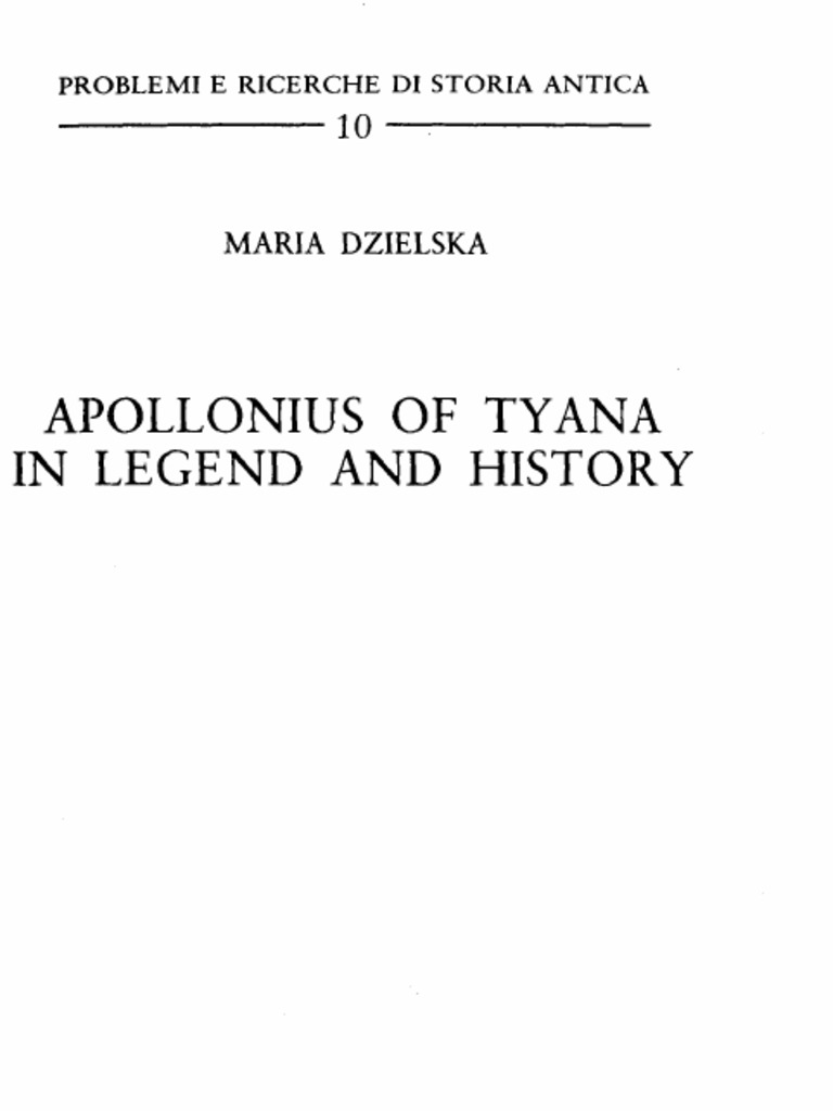 Apollonius of Tyana in Legend and History | PDF