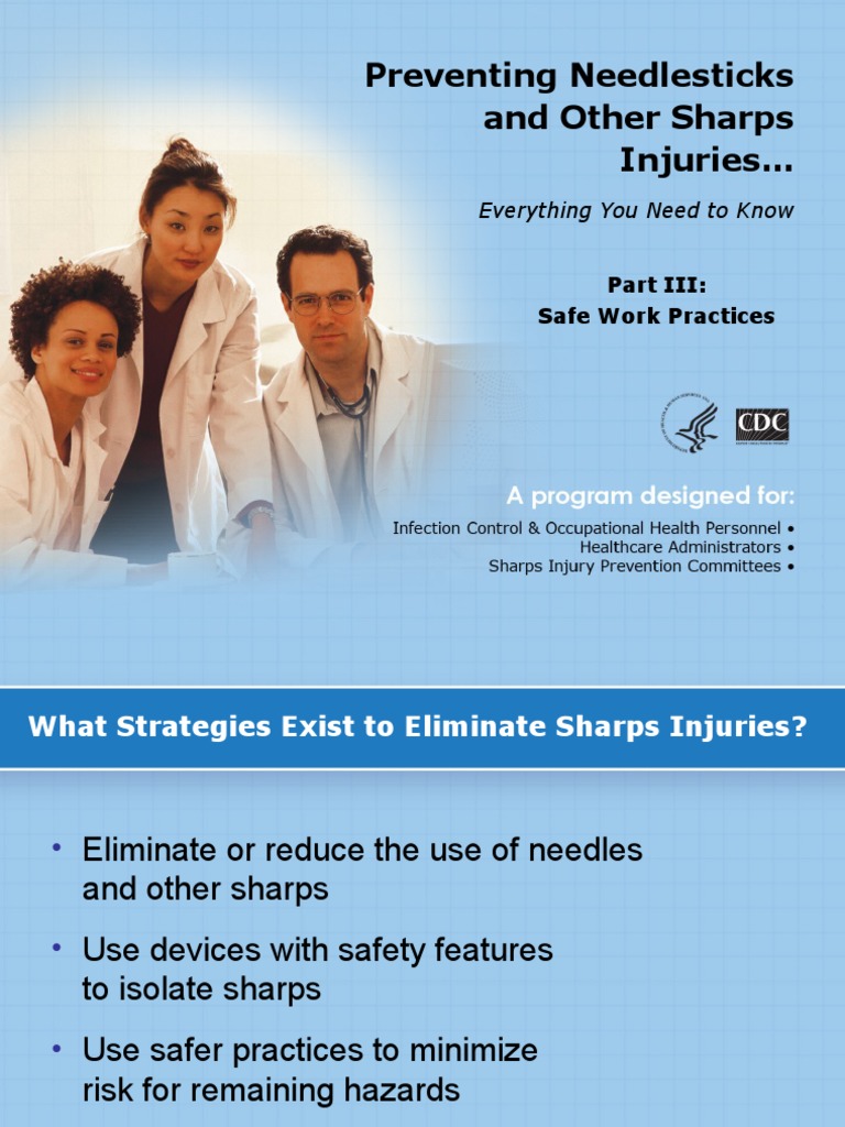 Sharps Safety for Healthcare Workers | PDF | Health Care | Clinical ...