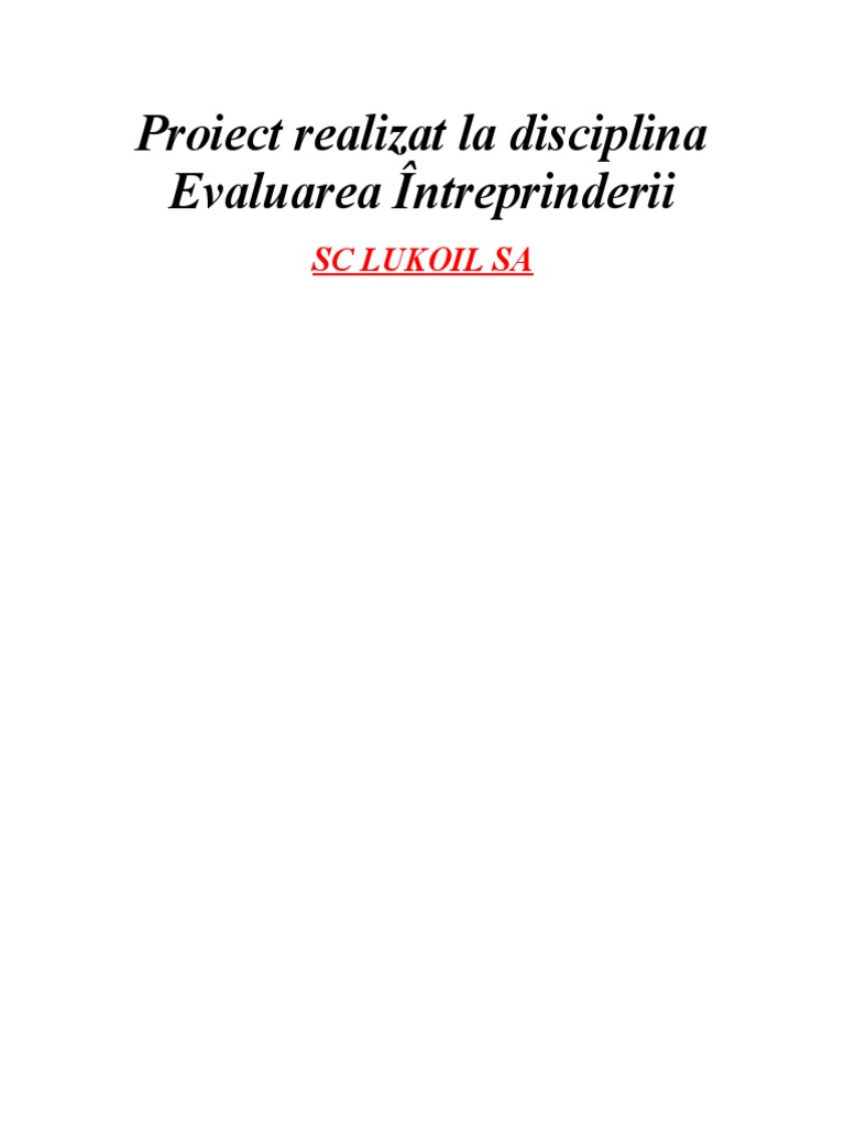 S C - Lukoil-S A | PDF | Petroleum Industry