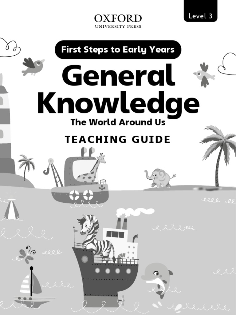 First Steps To Early Years General Knowledge TG 3 | PDF | Hand Washing ...
