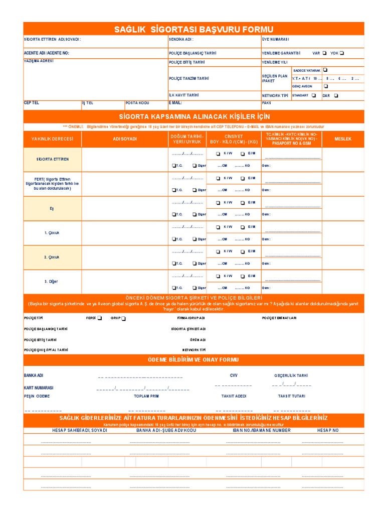 Beyan Formu Bos Hazir | PDF