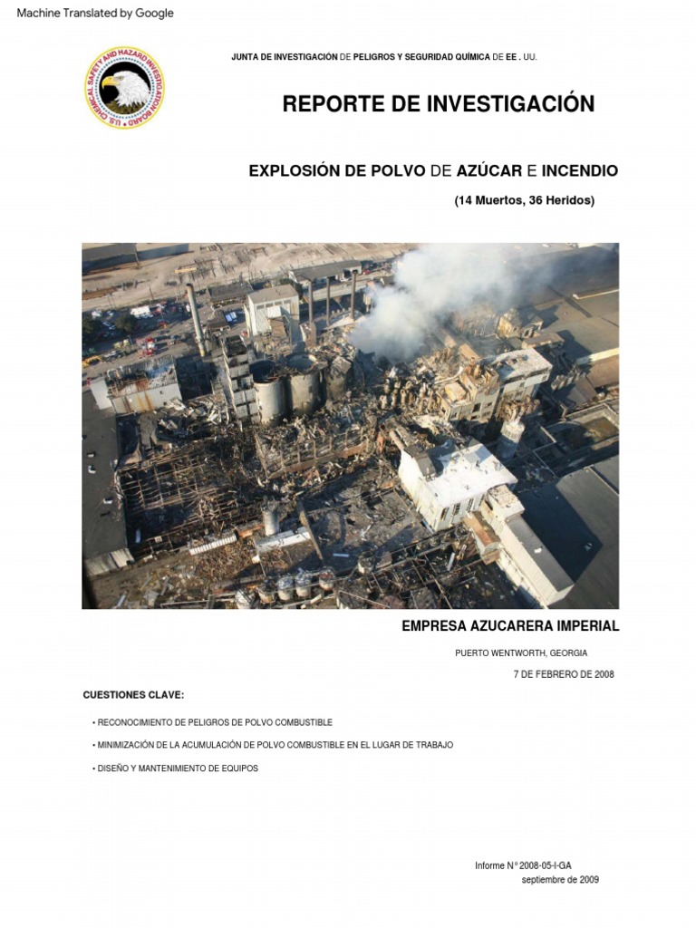 Imperial Sugar Report Final Updated | PDF | Administración de Seguridad ...