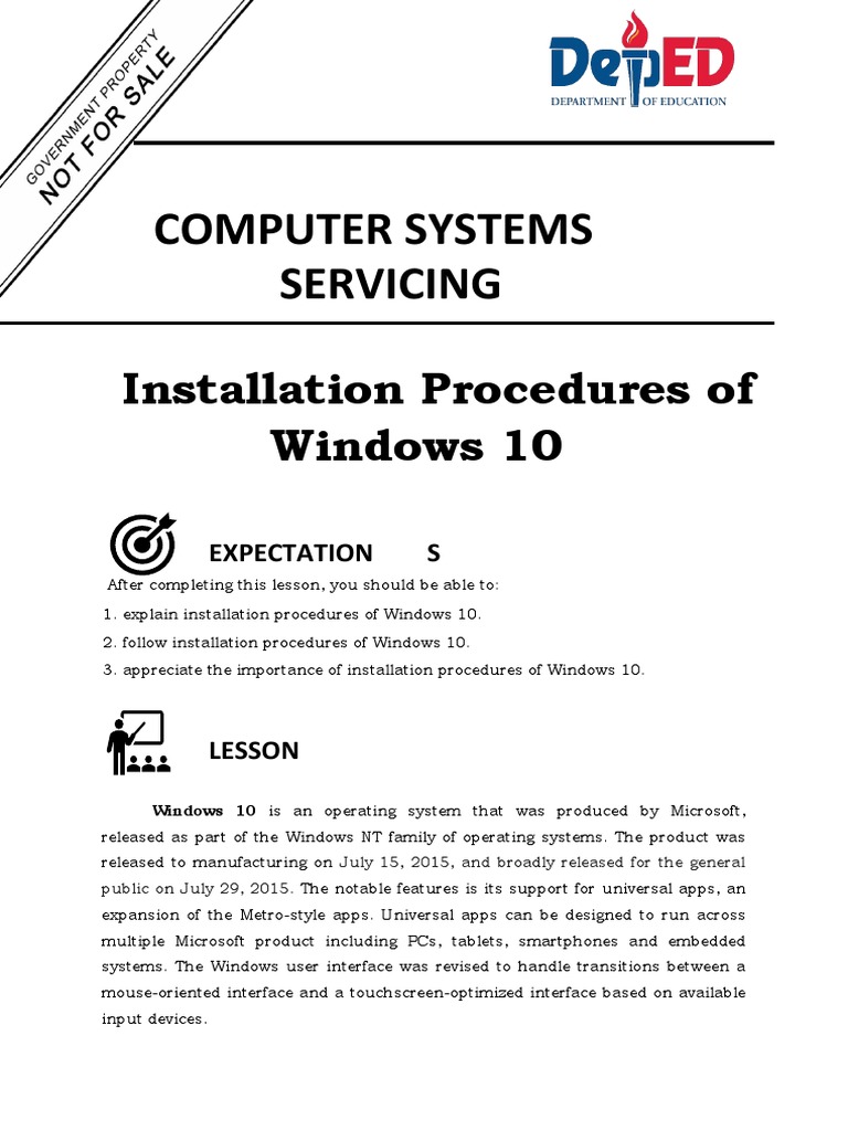 Windows 10 Installation Guide | PDF | Windows 10 | Microsoft Windows