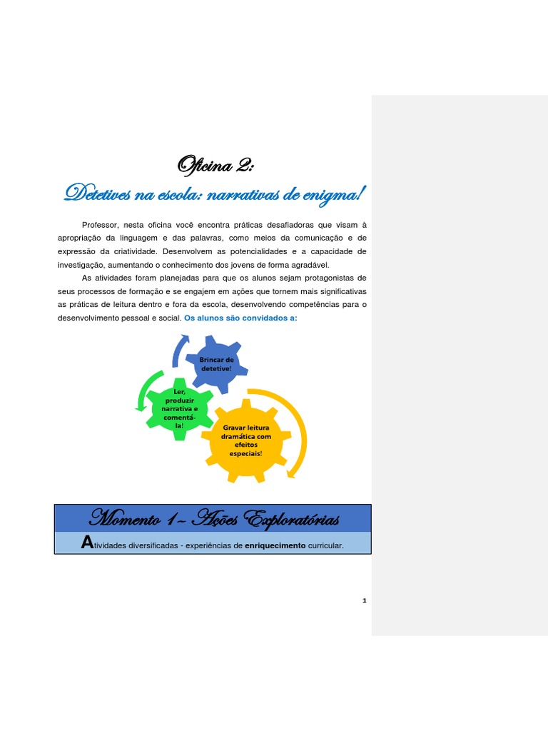 PROFESSOR-OFICINA 2 - Andreia Alexandre | PDF