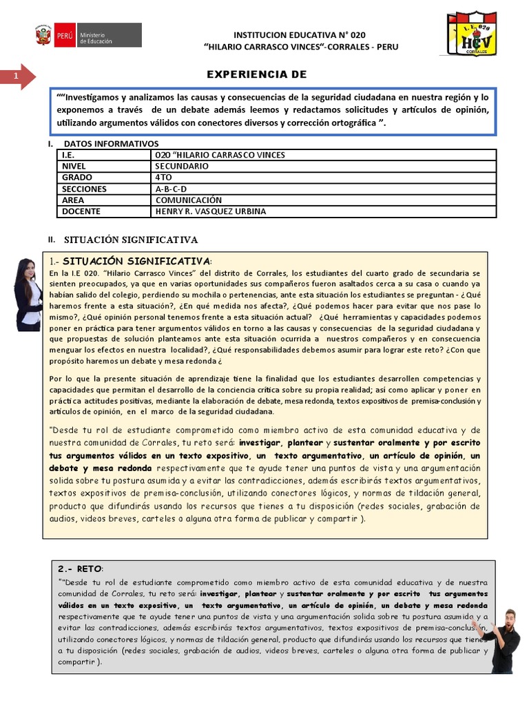 Sesion-C2-Lee Diversos Tipos de Texto-4to | PDF | Aprendizaje ...