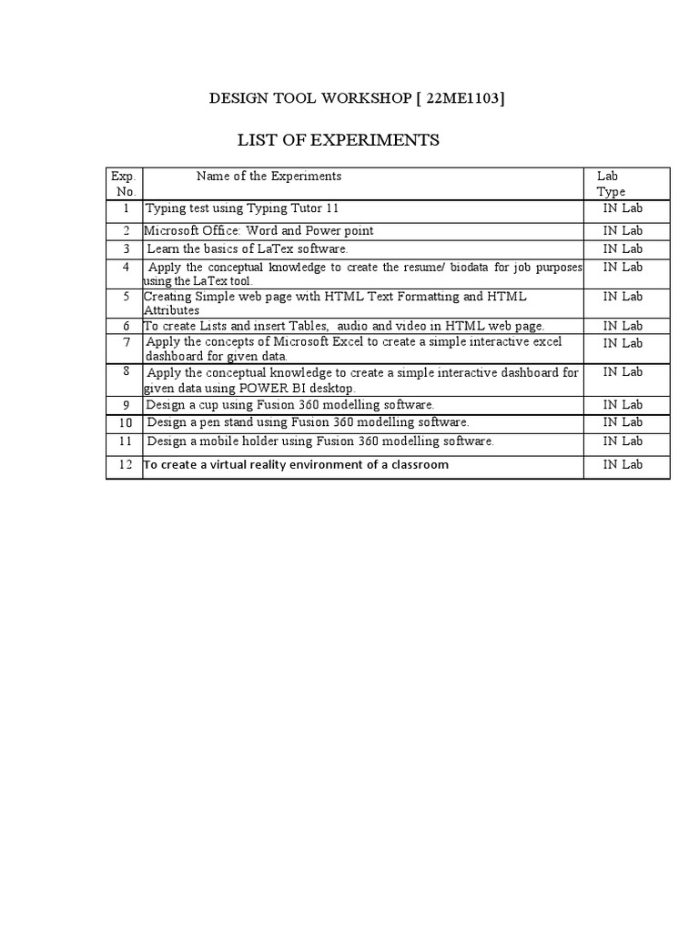 Fusion 360 Design Tool Workshop | PDF | Computers