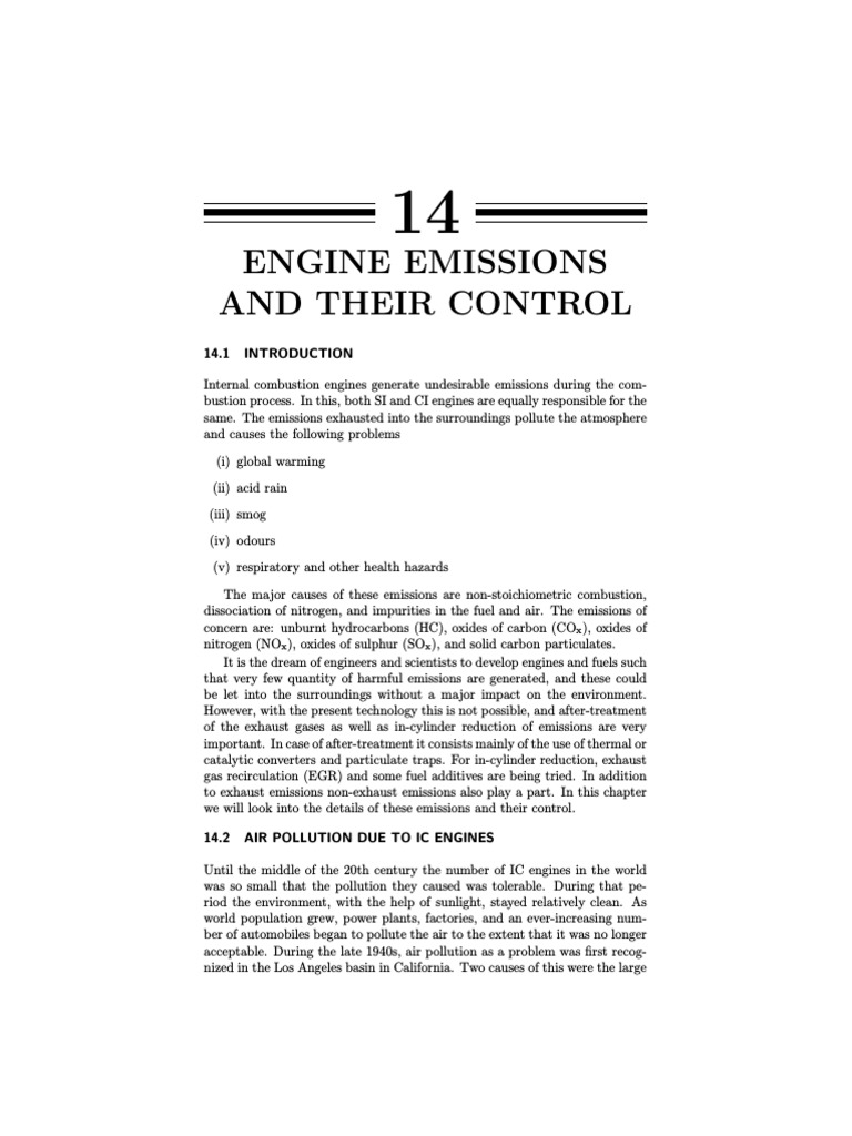 Ganesan Book Imp Chapter | PDF | Internal Combustion Engine | Exhaust Gas