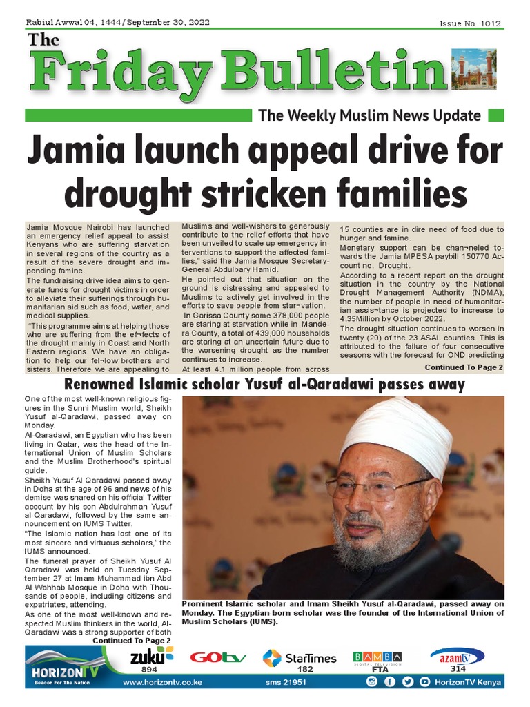 The Friday Bulletin 1012 | PDF | Muslim Brotherhood | Abrahamic Religions