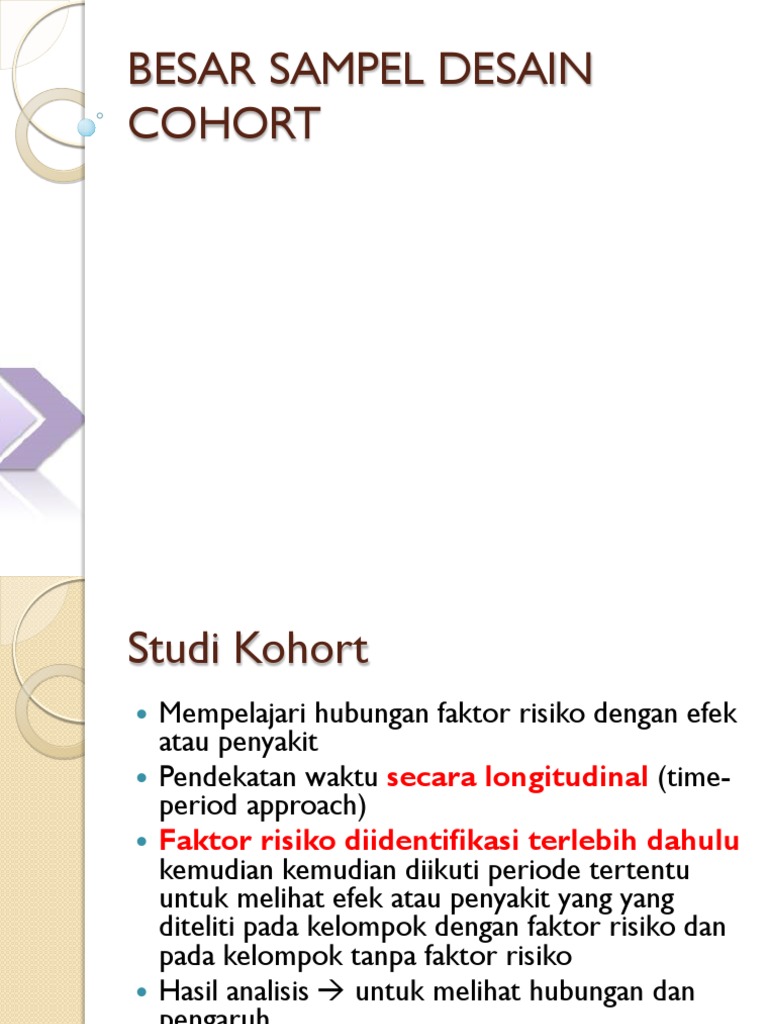 Desain Studi Kohort & Bias | PDF