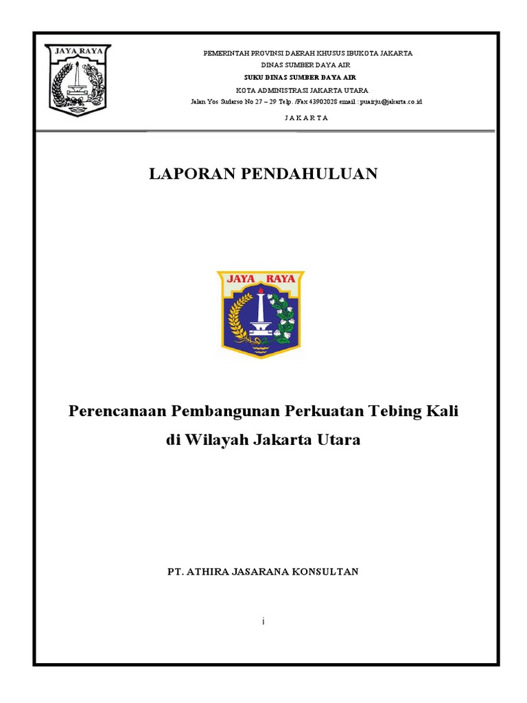 LAP PENDAHULUAN PERKUATAN TEBING KALI Rev2 | PDF | Sains & Matematika | Komputer