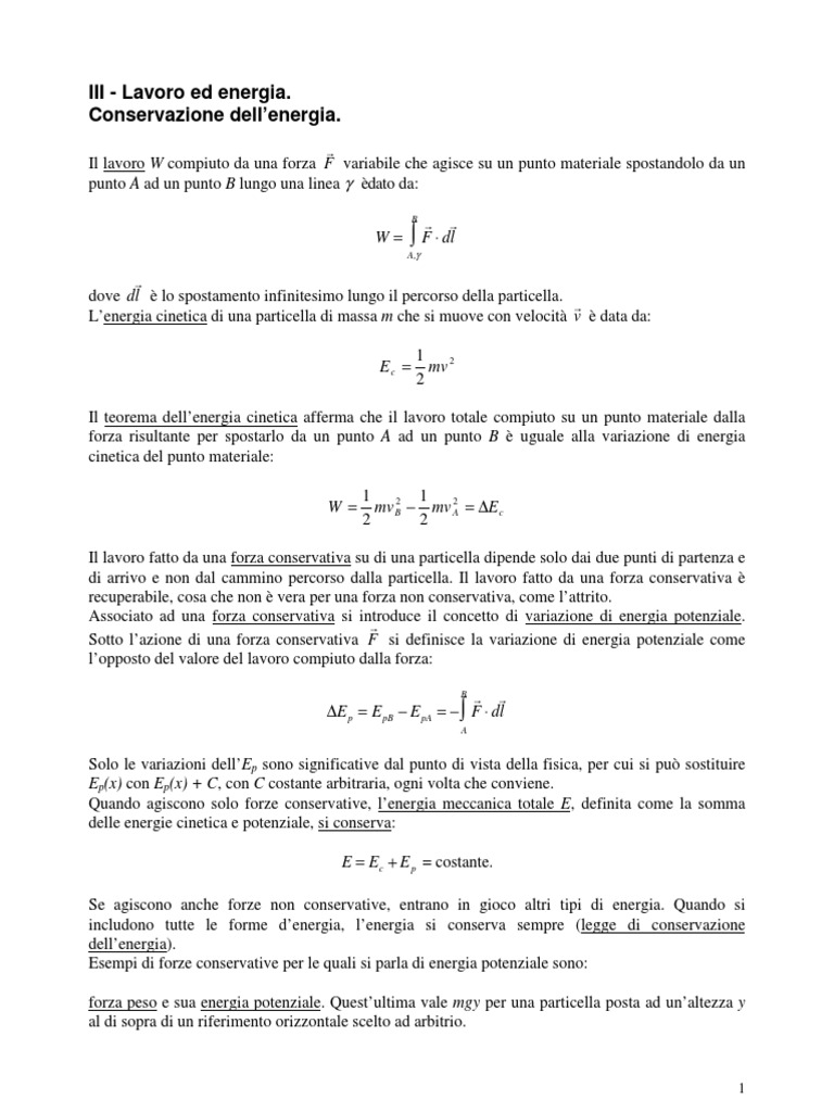 FISICA) Esercizi Svolti Di Fisica Lavoro PDF | PDF