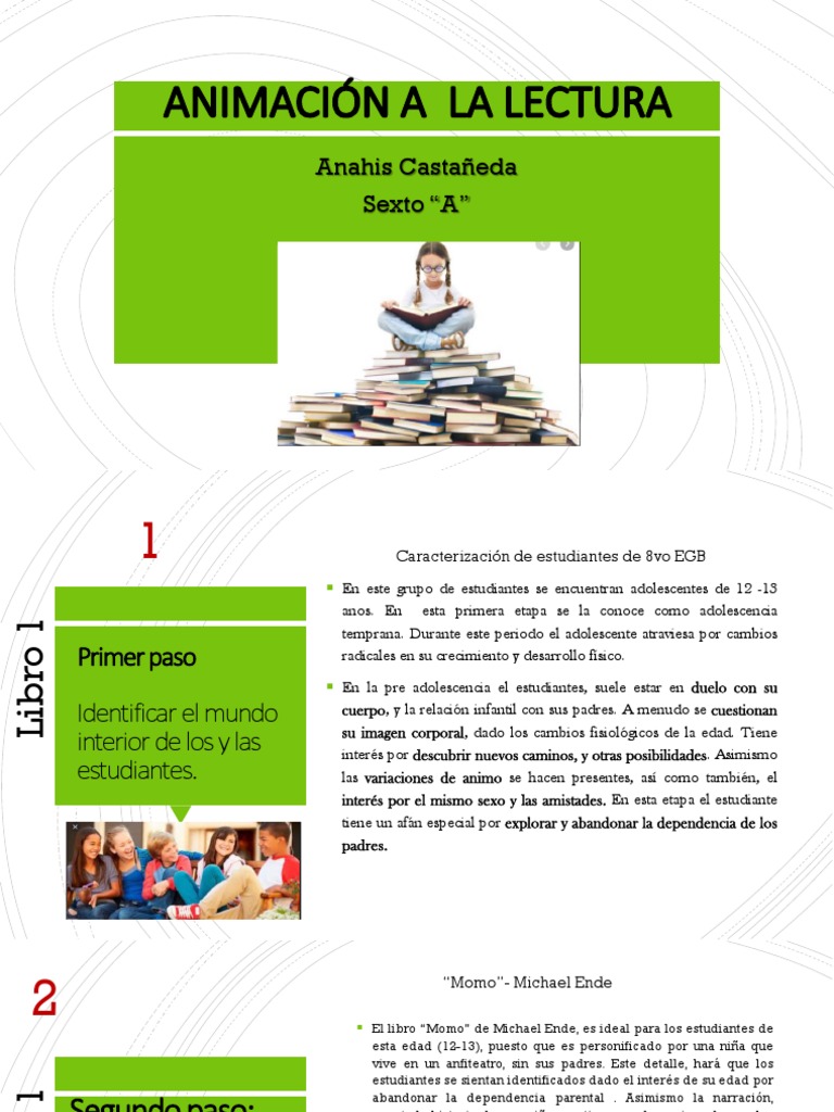 Animación A La Lectura | PDF | Adolescencia | Estereotipos