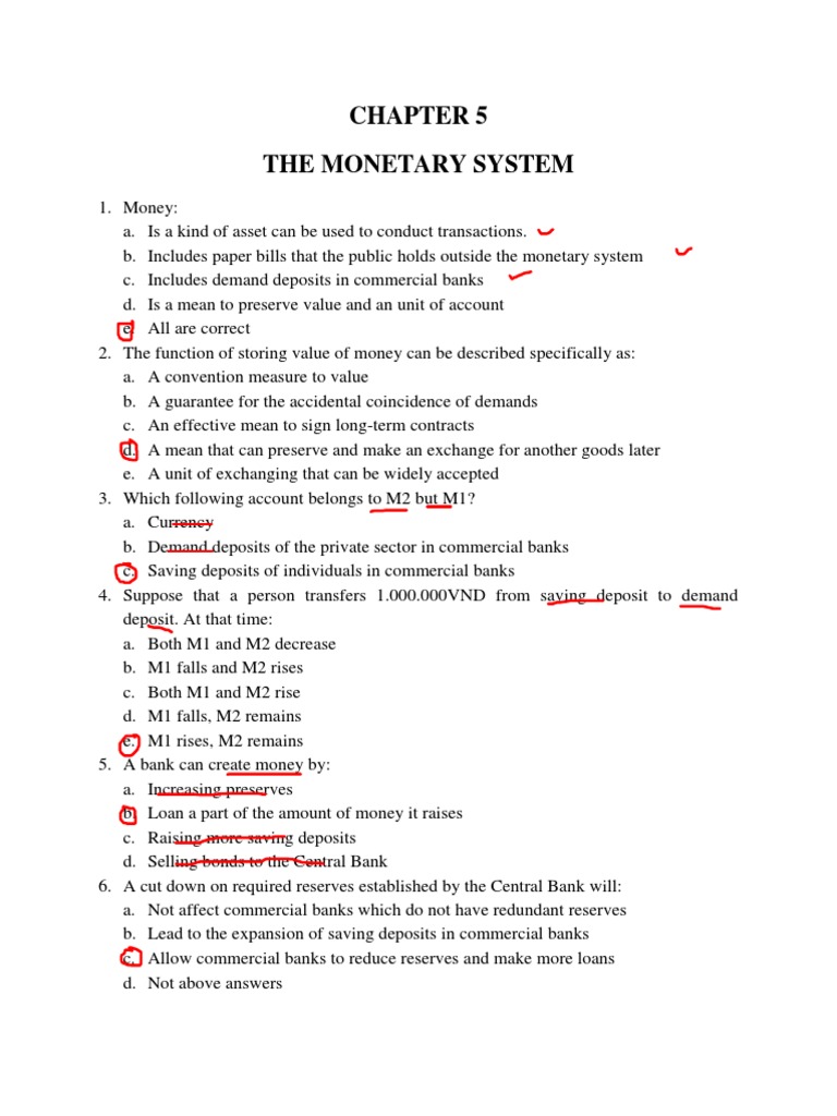 The Monetary System | PDF | Money Supply | Money