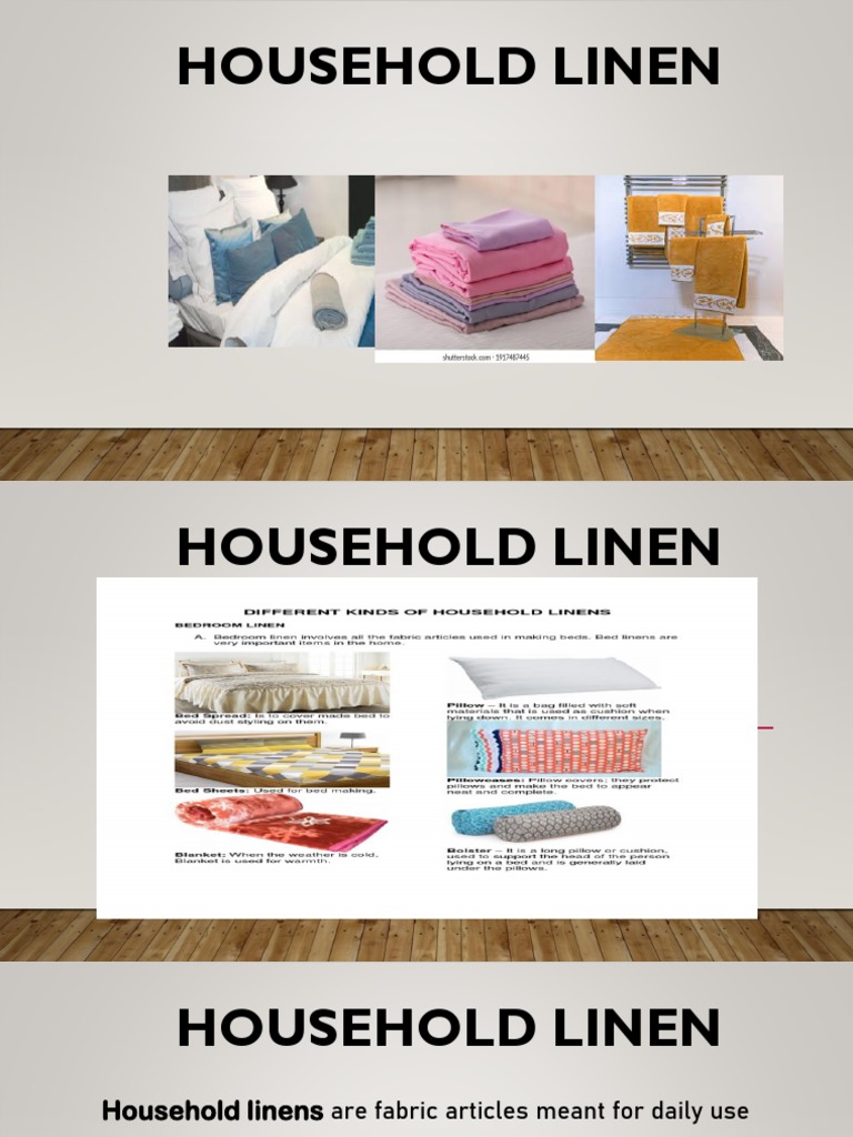 Household Linen | PDF | Bed | Linens