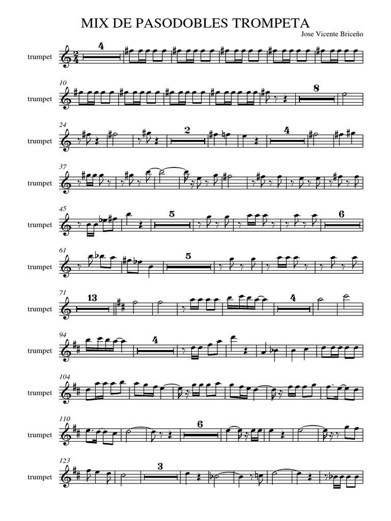 6 Mix De Pasodobles Trompeta PDF