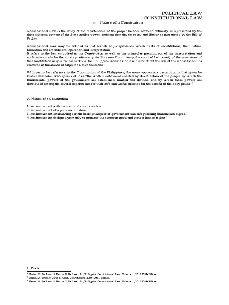 Philippine Constitutional Insights | PDF | Constitutional Amendment ...