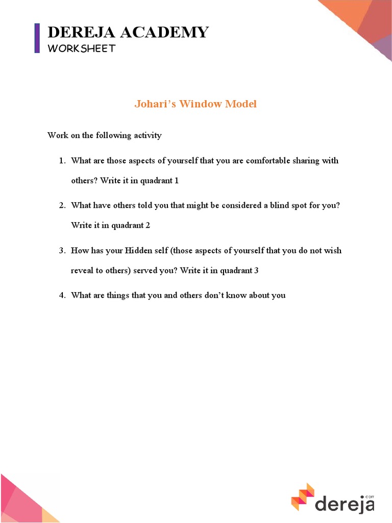 Activity 2- DA_ Joharis window (1) | PDF