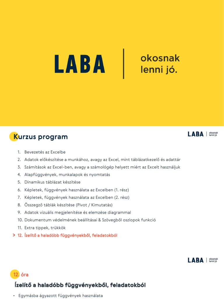 12 Halado Fuggvenyek | PDF