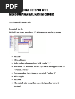 Panduan Konfigurasi Hotspot MikroTik | PDF