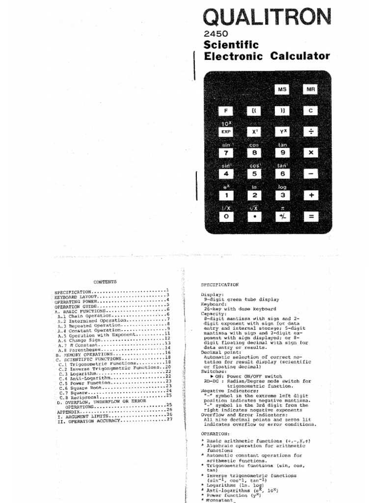 Qualitron 2450 | PDF