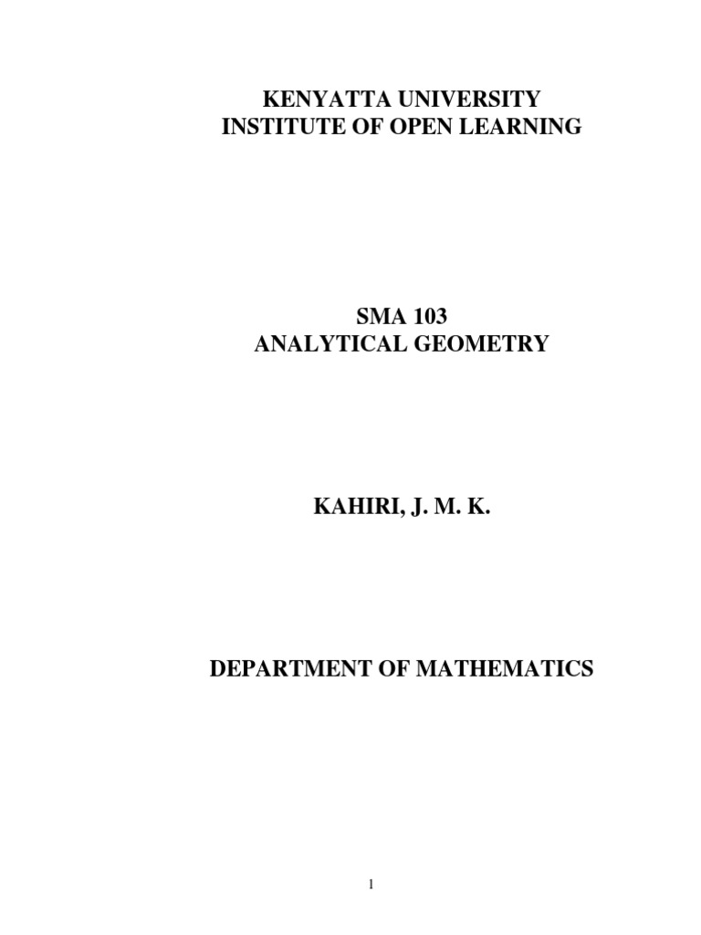 Analytical Geometry Pdf Cartesian Coordinate System Analytic Geometry