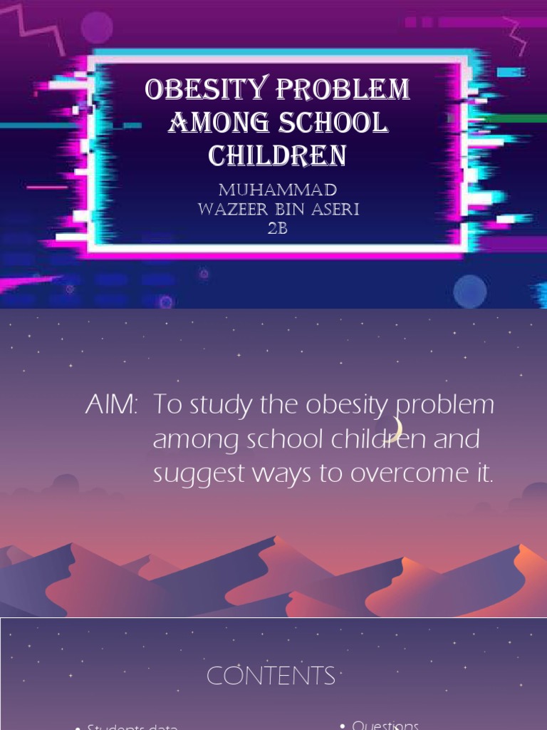 Obesity Problem Among School Children | PDF
