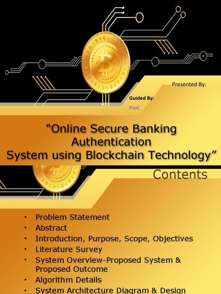 Online Secure Banking Authentication System Using Blockchain Technology ...