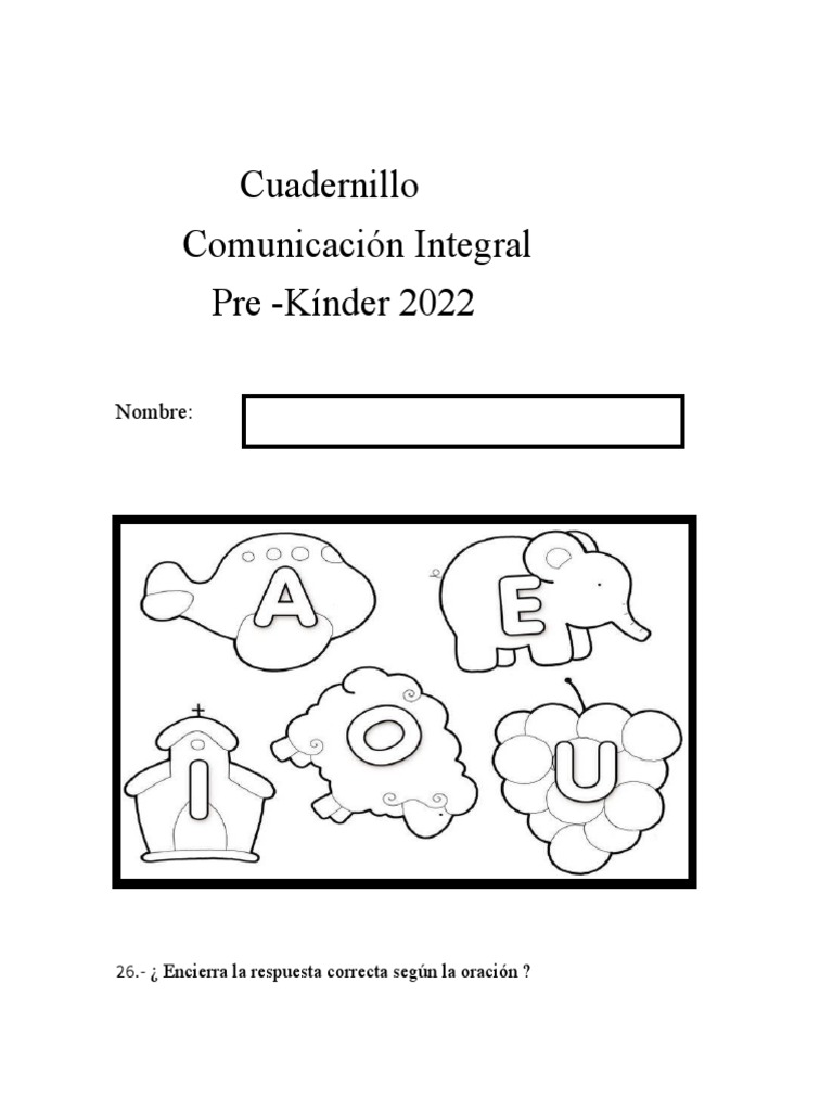Cuadernillo Comunicacion Integral | PDF