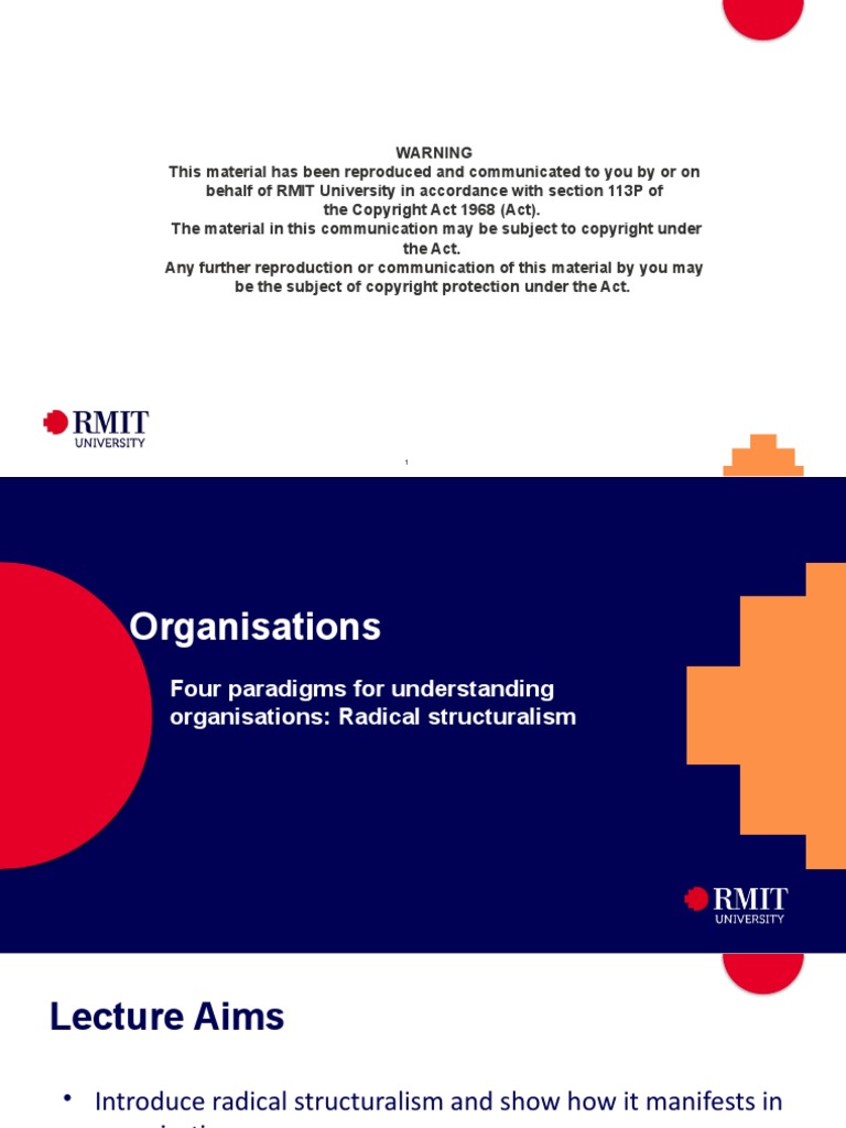 L4 - Radical Structuralism 2022 | PDF | Marx's Theory Of Alienation ...