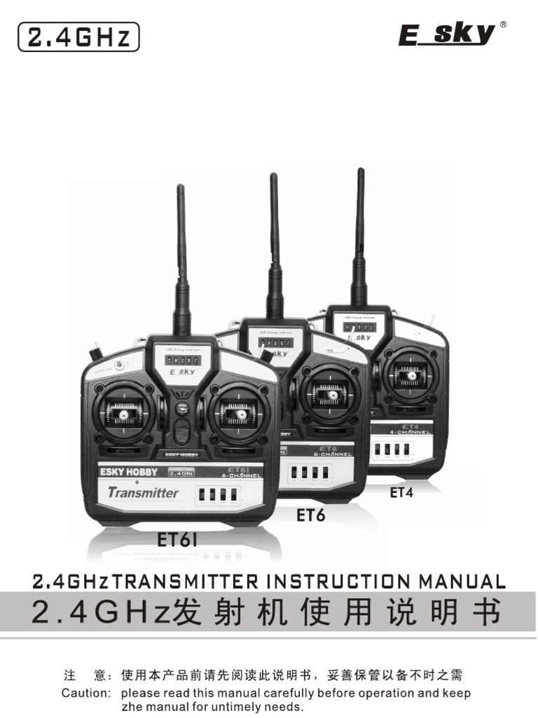 Esky ET6I Transmitter Manual | PDF | Foreign Language Studies