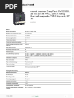 Product Data Sheet: Easypact CVS - CVS630F ETS 2.3 Circuit Breaker ...