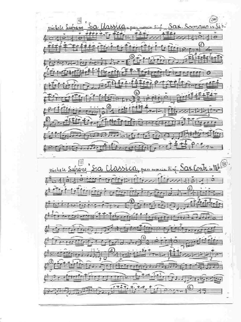 11 Classica, La - Sax Soprano e Sax Contralto 1 | PDF