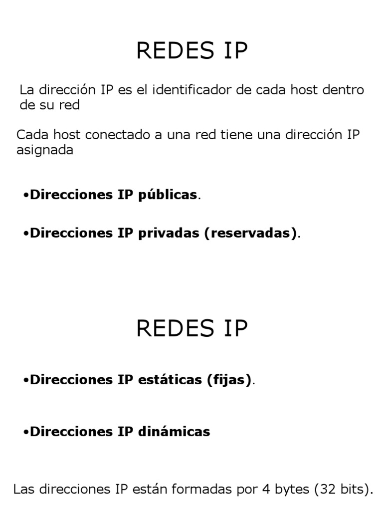 Redes Ip2 | PDF | Dirección IP | Protocolos de internet