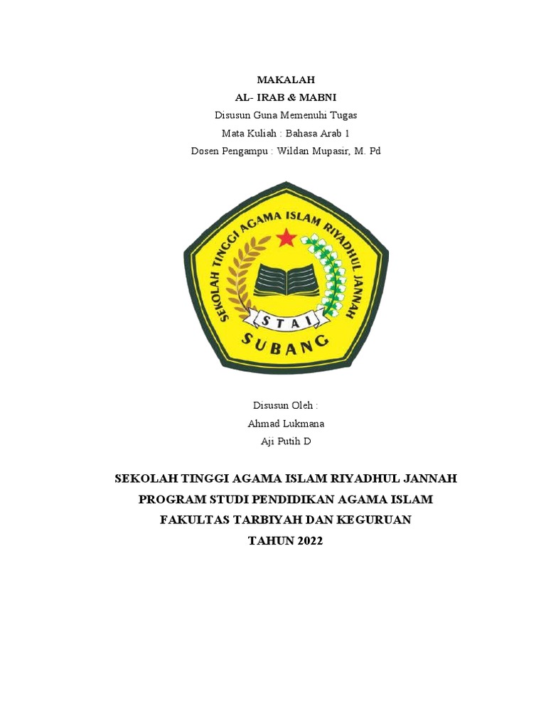 Bahasa Arab 1 Ahmad Aji-1 | PDF