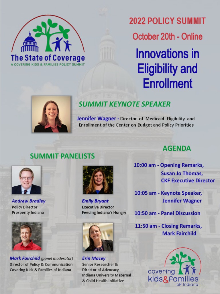 2022 State Of Coverage Policy Summit Program PDF Medicaid Juris