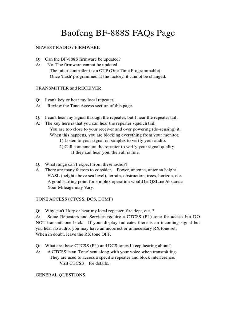 Bf-888s User Faqs | PDF | Technology & Engineering