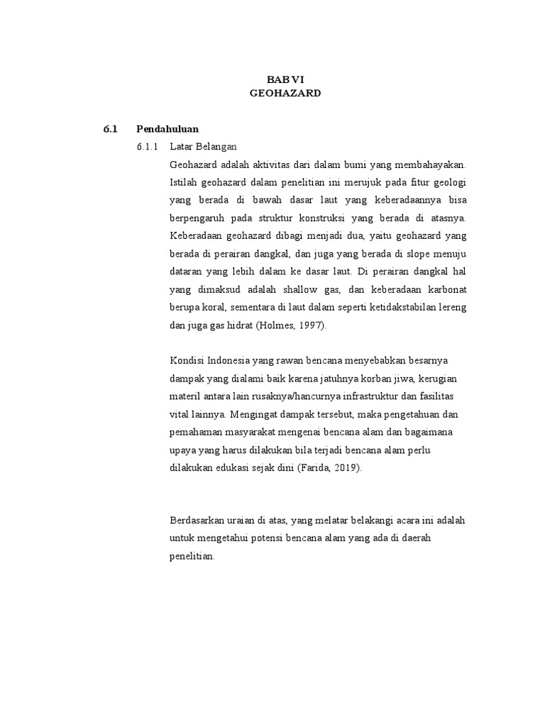 Laporan Lengkap Geohazard | PDF